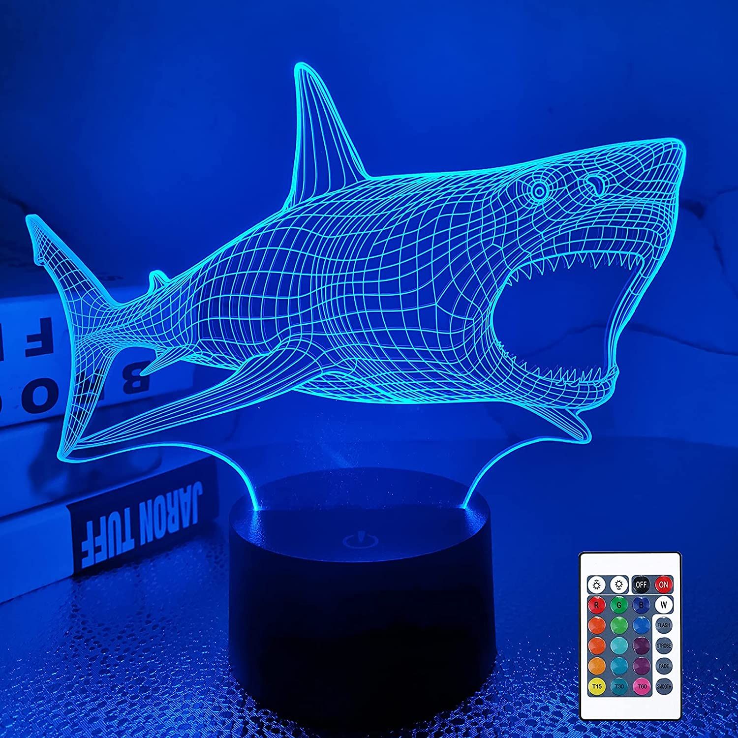 Shark 3D Illusion Lamp - Encyclopedia of Design