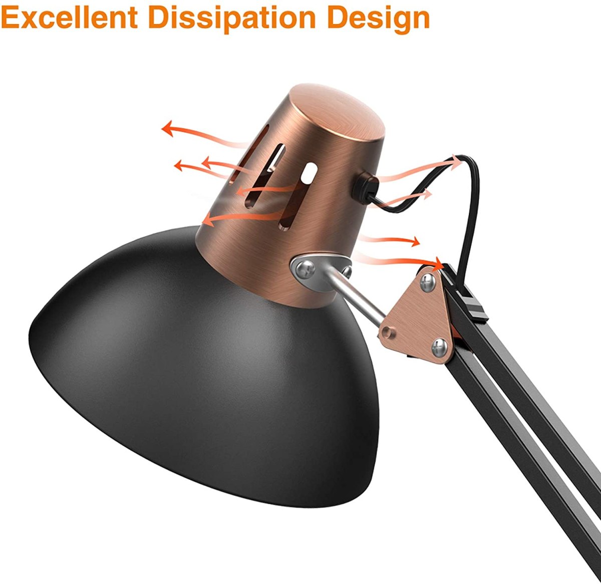 Metal Desk Lamp - with Adjustable Gooseneck - Encyclopedia of Design