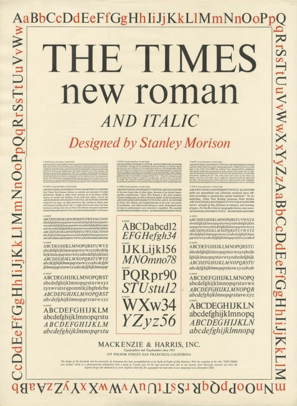 Stanley Morison Graphic Designer - Designer of Times New Roman