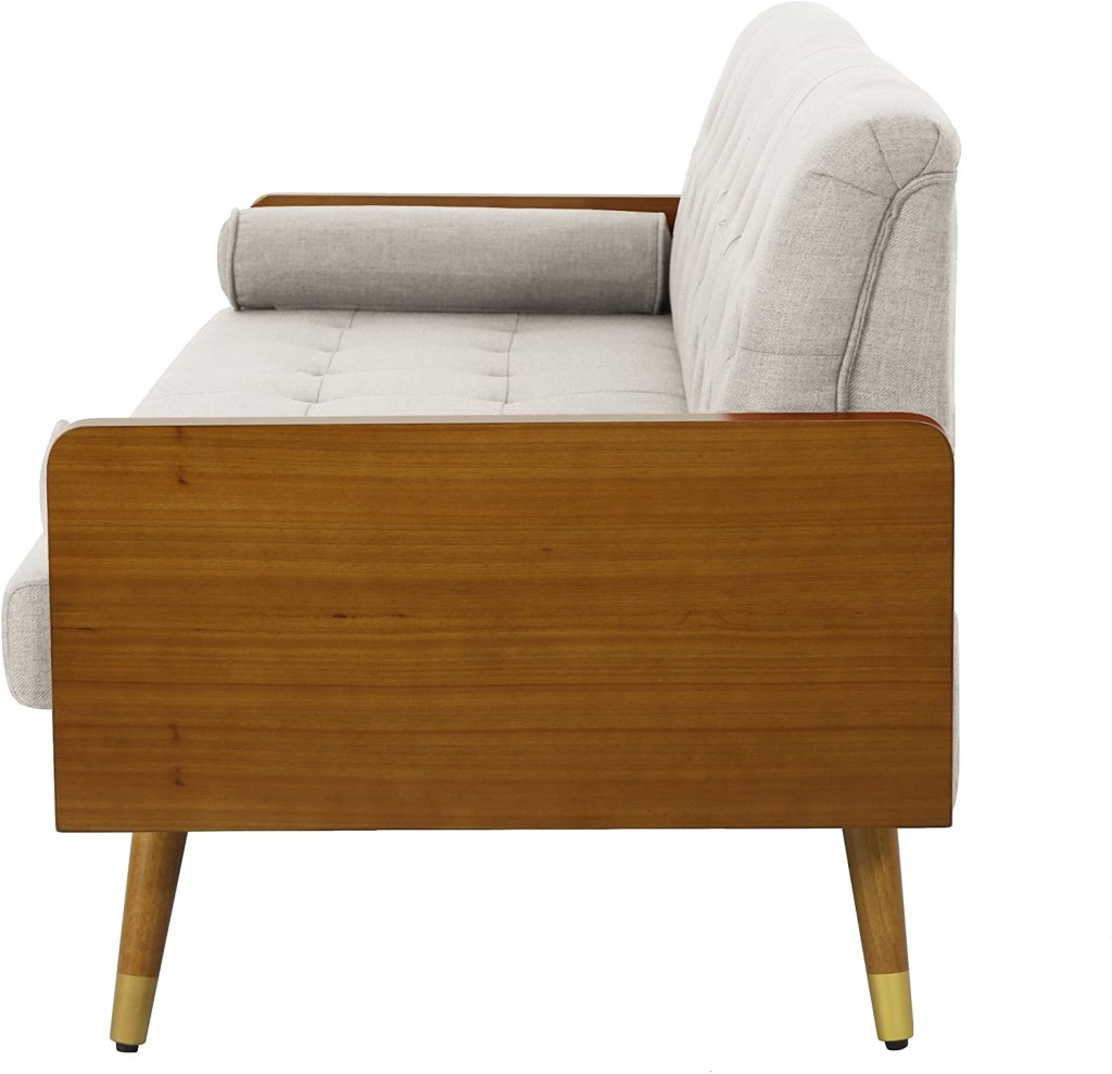 Christopher Knight Home Aidan Mid Century Modern Fabric Sofa