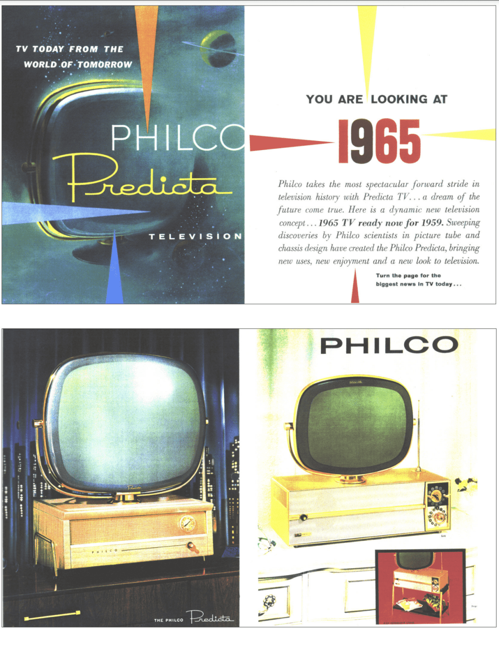 Predicta the World's First Swivel Screen TV - Encyclopedia of Design