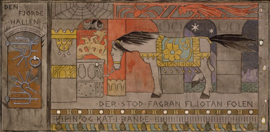 Gerhard Munthe - Norwegian textile, furniture, Interior Designer