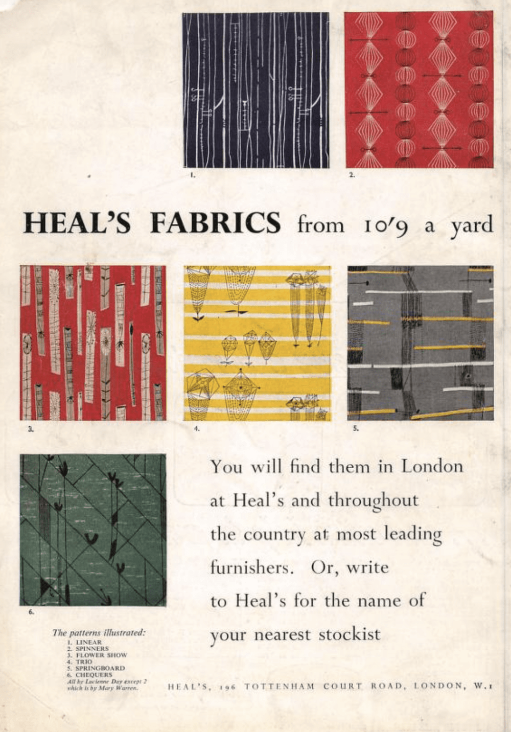 Lucienne Day influential textile designer | Modern Style