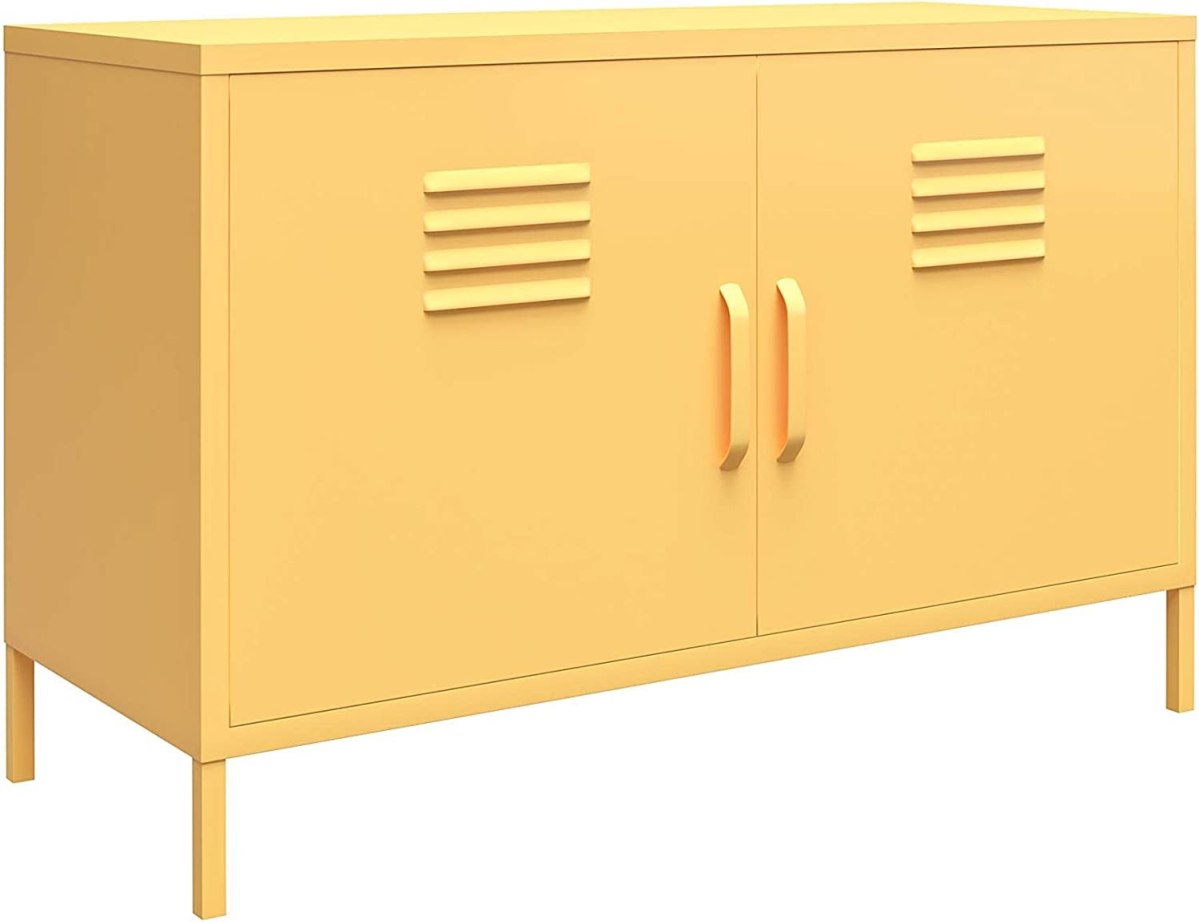 Fun and Funky Novogratz Cache Metal Locker - Yellow End Table ...
